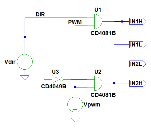 motor - H-Bridge with 1 PWM and 1 Output - Electrical Engineering Stack Exchange