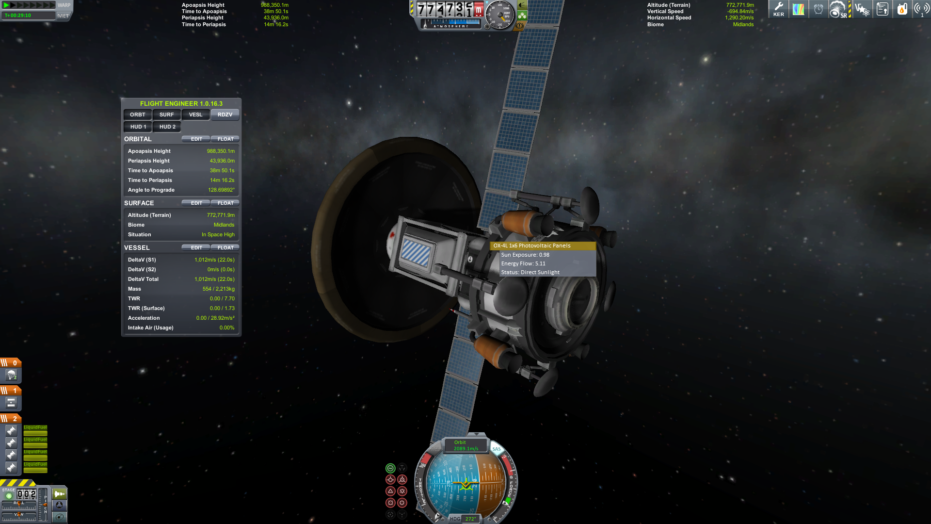 Can't retract solar panels on probe. Am I missing something or is this a bug ? : r ...