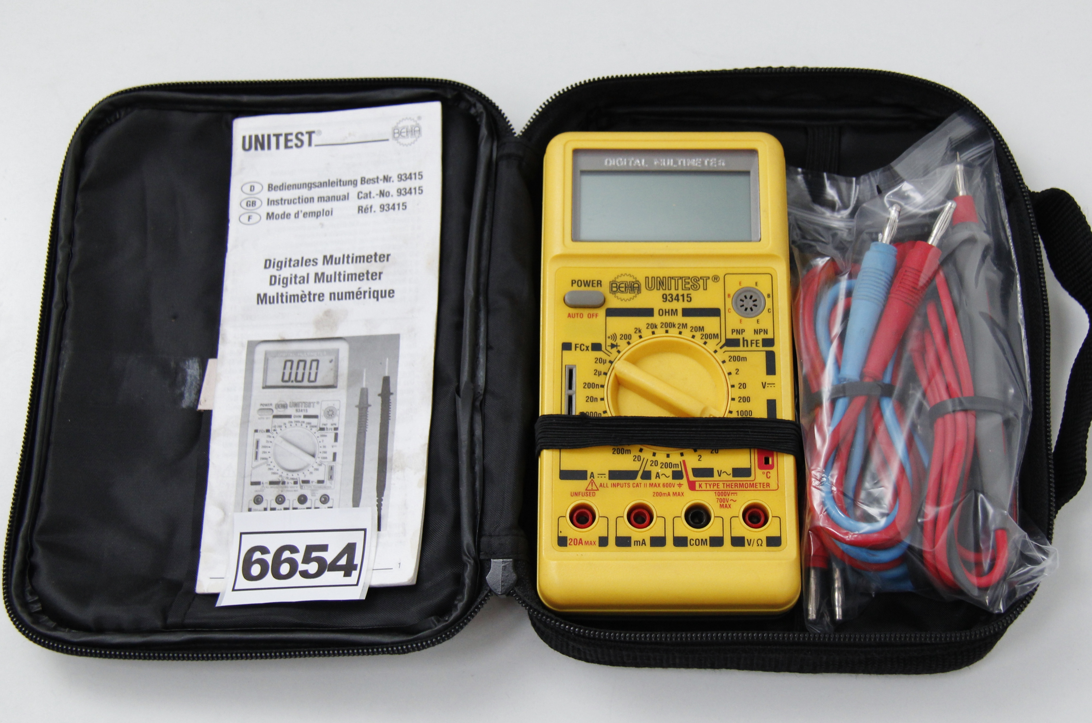 Digital-Multimeter BEHA UNITEST 93415 *6654* | eBay